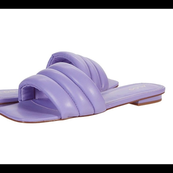 Aldo | Shoes | Aldo Goani Purple Sliders Sandals | Poshmark